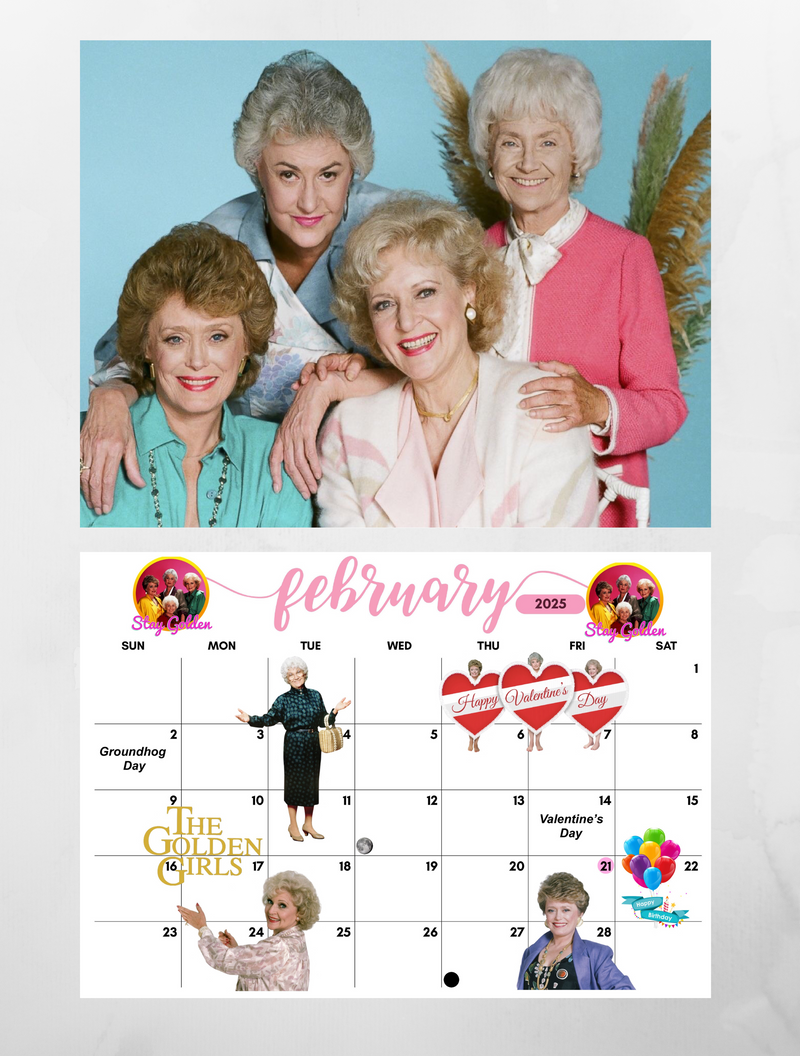 The Golden Girls Wall Calendar 2026 - Jays Calendars